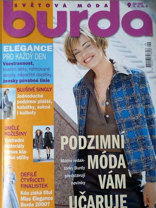 Burda 9/2000 -CZ- časopis se střihy